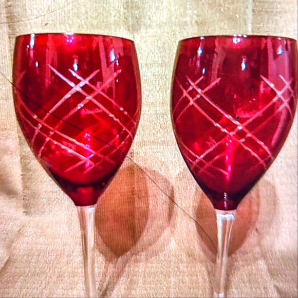 Dining | Ruby Red Goblets | Poshmark